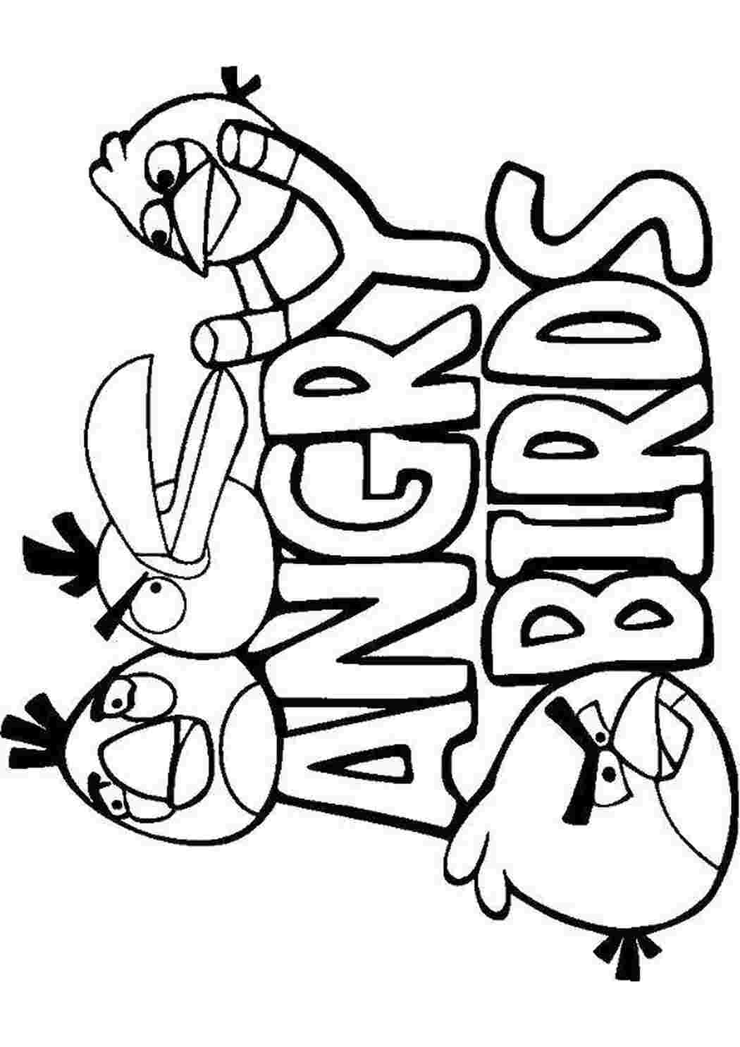 coloring pages of angry birds