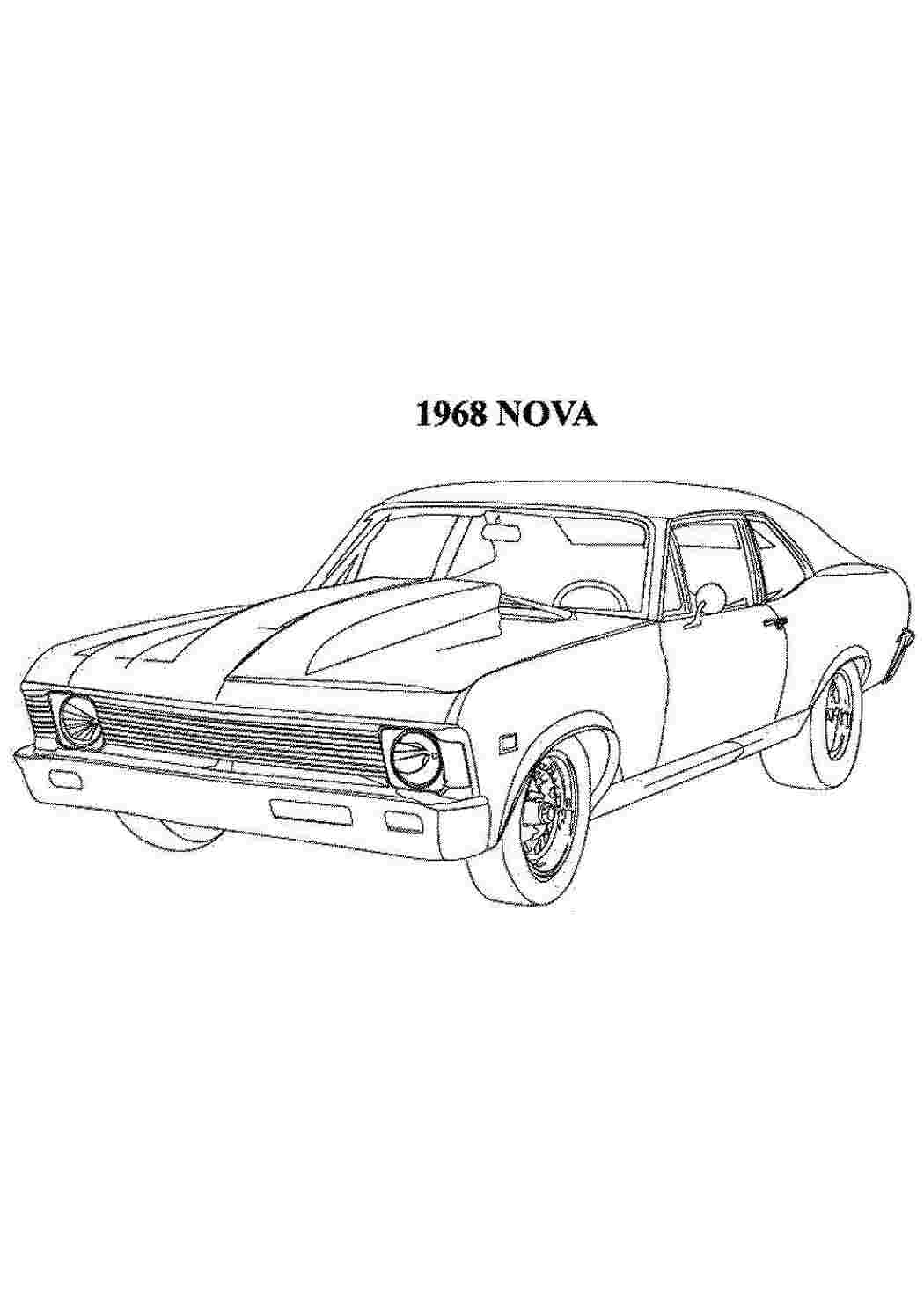 nova car coloring pages