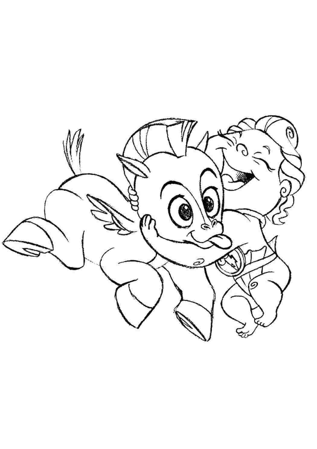 baby pegasus hercules coloring pages